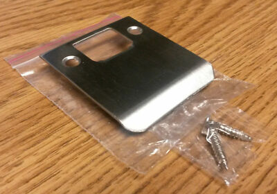 Extended Full Lip Strike Plate US15 619 Satin Nickel Door Lock Striker ...