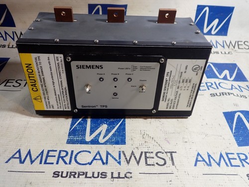Siemens Sentron TVSS Surge Device TPS-080-C 208 volt 3 Phase | eBay