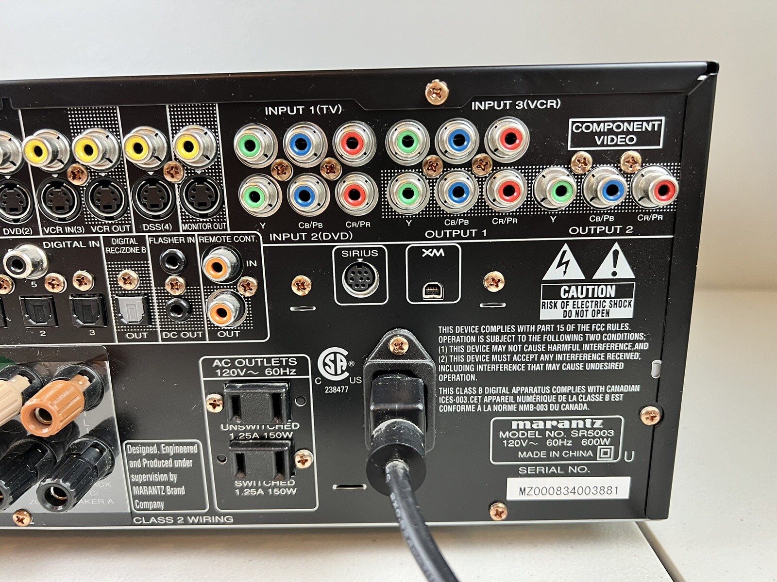 Marantz SR5003 AV Surround Stereo Receiver 7.1 Channel Bundle Manual ...