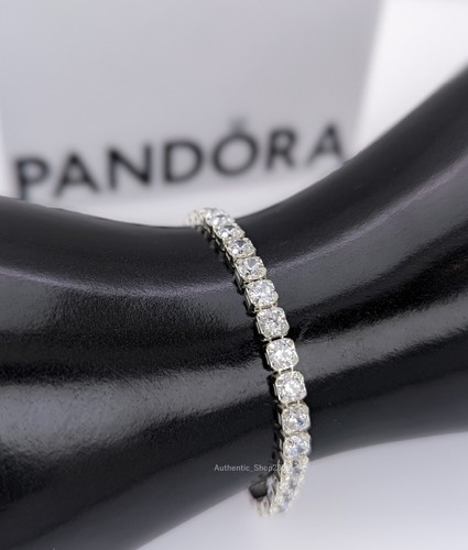 New 100% Authentic PANDORA 925 ale Sparkling Bold Tennis Bracelet ...