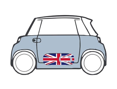 Adhesive Set Citroen AMI Side Door English Flag AM C 40 | eBay