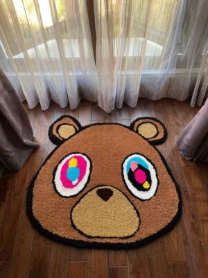 Kanye West Hand tufted Graduation Bear custom rug customized gift Anti ...