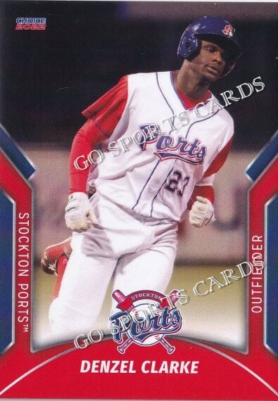 2022 Stockton Ports Denzel Clarke RC Rookie Oakland Athletics CAN | eBay