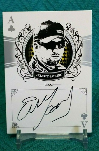 2009 Wheels Press Pass Elliott Sadler MAIN EVENT MARK Club on card ...
