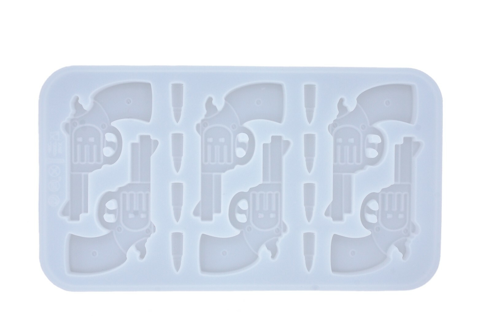 Gun NRA Revolver Molds Chocolate Soap Tray Bullet DIY Epoxy Resin 6 ...