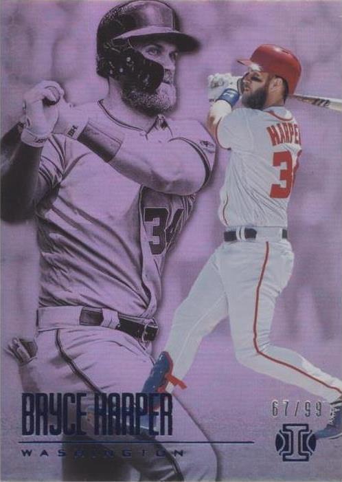 2018 Panini Chronicles - Illusions Bryce Harper #3 Trophy Collection ...