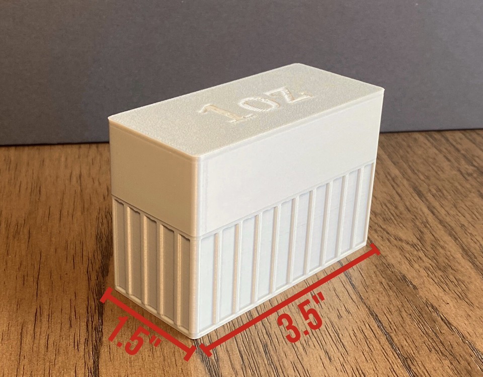 Silver Storage Box/Holder Holds 10x 1oz Silver Bars In Standard ...