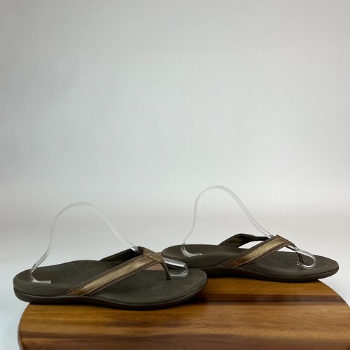 Womens Vionic Tide Brown Comfort Thong Sandals Flip Flops Size 10 M GUC ...