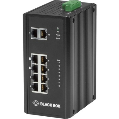Black Box Network - LPH3100A - Black Box Industrial (8) 10/100/1000 PoE ...