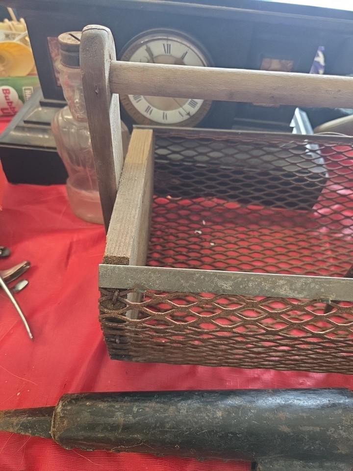 Antique Claming Basket And Clam Rake Old Antique Maine Coast. | eBay