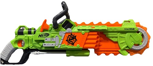 Nerf Zombie Strike Brainsaw Chainsaw Pump Action Dart Blaster | eBay
