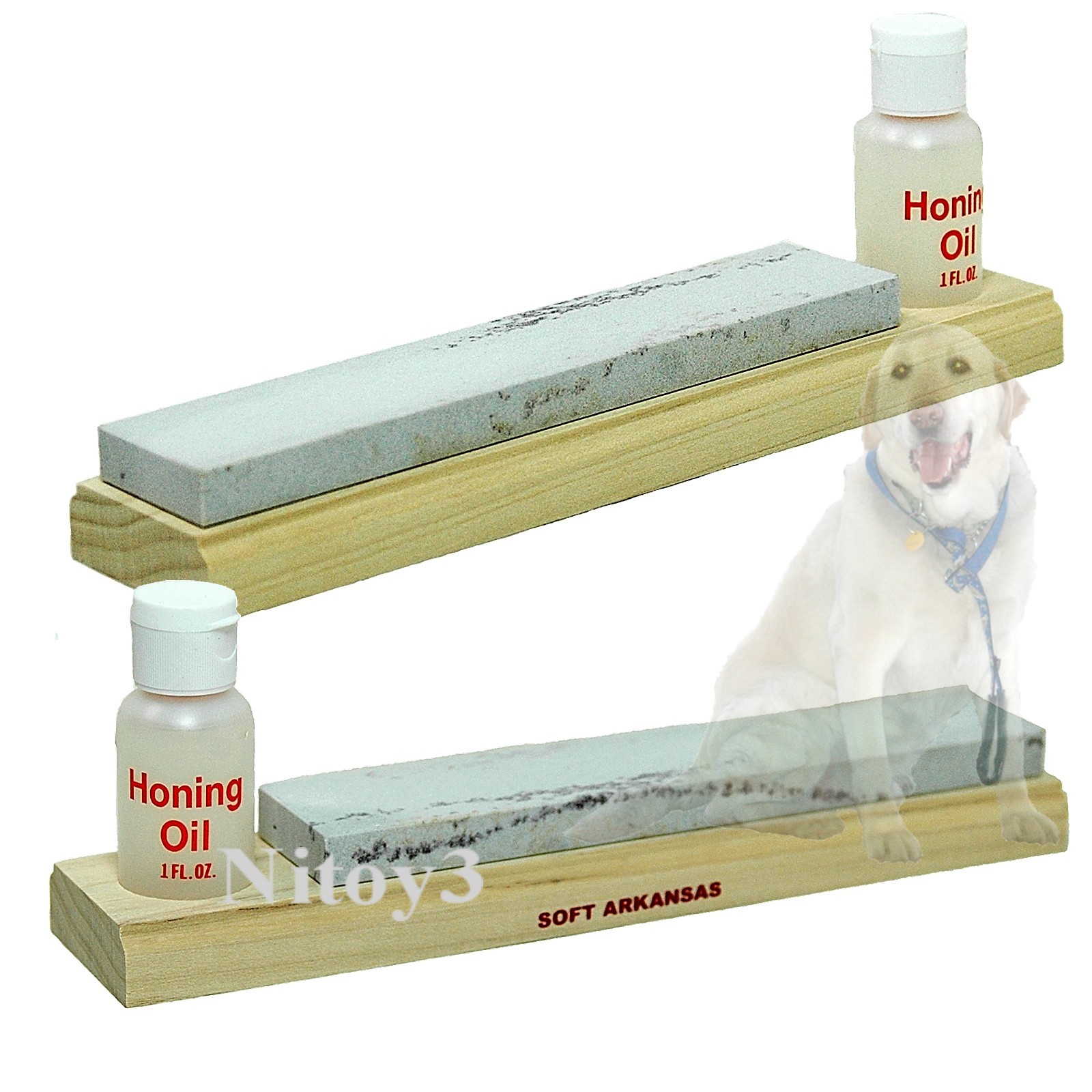 Dan’s Whetstone Soft Arkansas Whetstone - Block Mounted, 8x1-5/8x1/2 ...