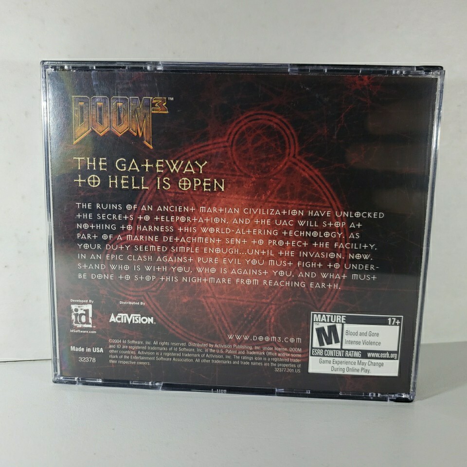 DOOM 3 Video Game PC, 2004 3 Discs CD-Rom | eBay