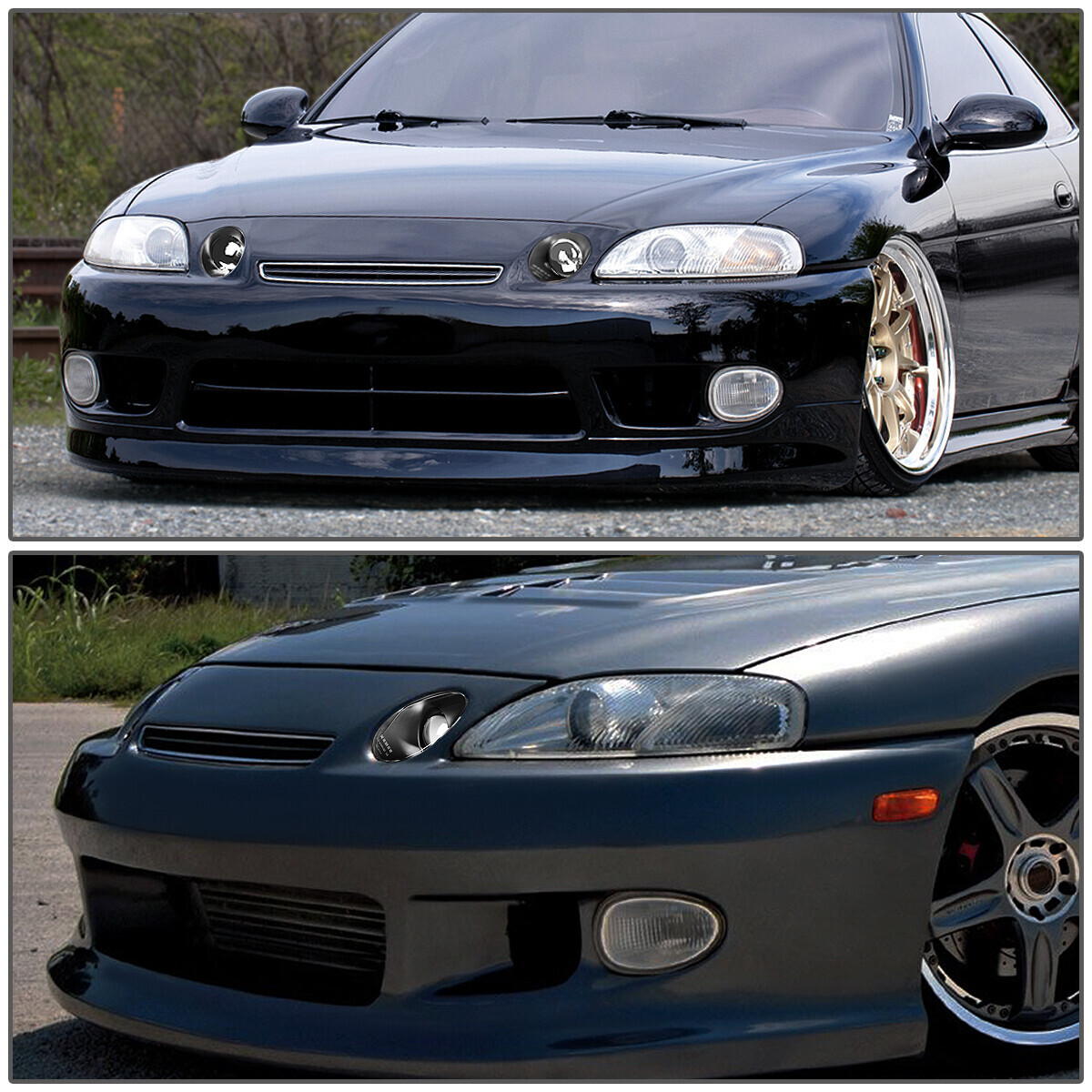 FOR 1992-2000 LEXUS SC300/SC400 BLACK HOUSING PROJECTOR HIGH BEAM ...