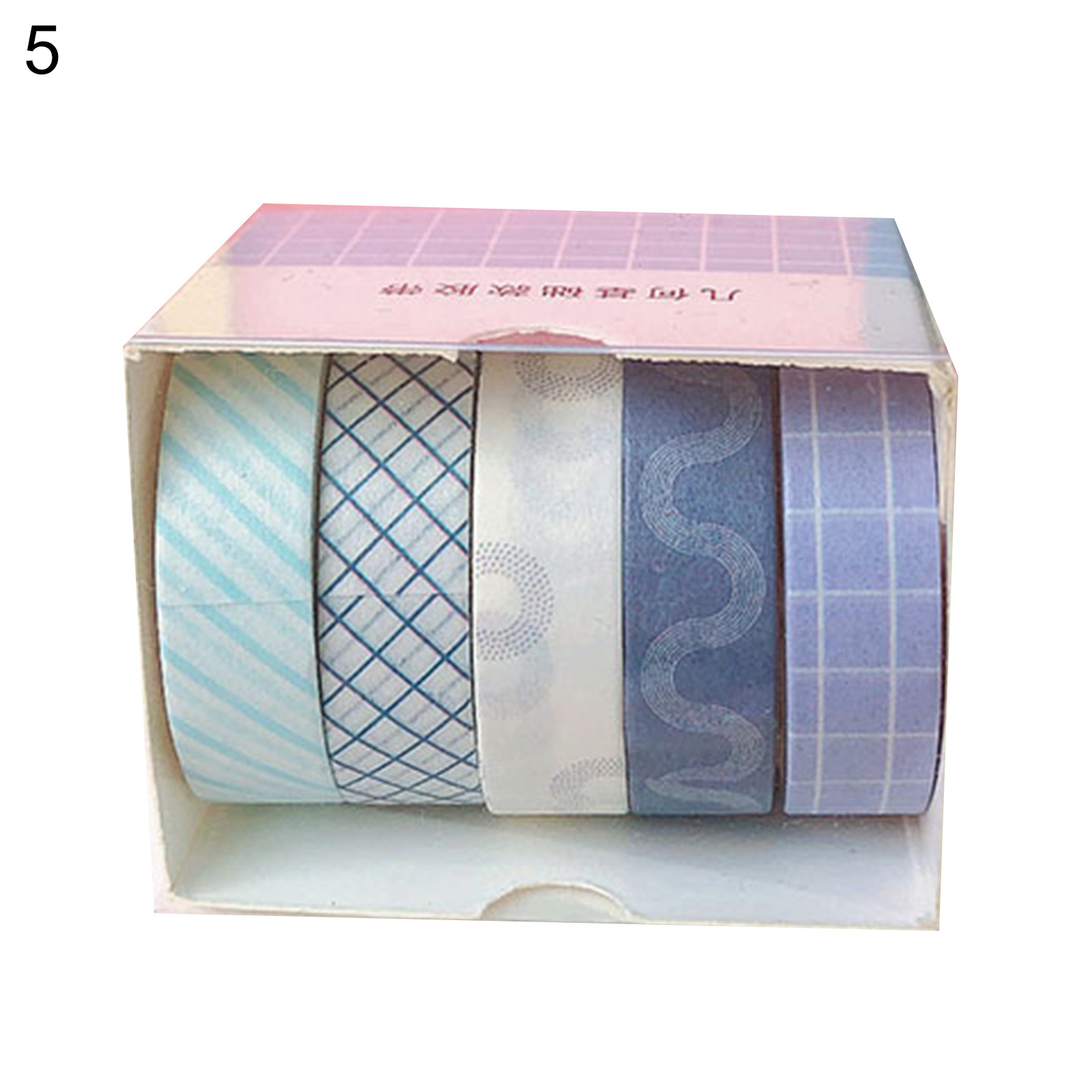 5 Rolls Sticker Adorable Removable Macaron Hand Account Decal Tape ...