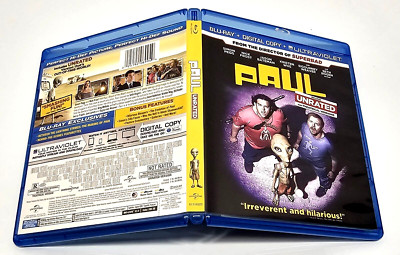Paul Blu-Ray Unrated & Theatrical 2013 Simon Peg Nick Frost Mint Disc W/Digital | eBay