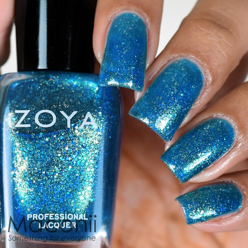 Zoya Muse - Blue Raspberry Jelly Iridescent Glitter Nail Polish Bubbly ...
