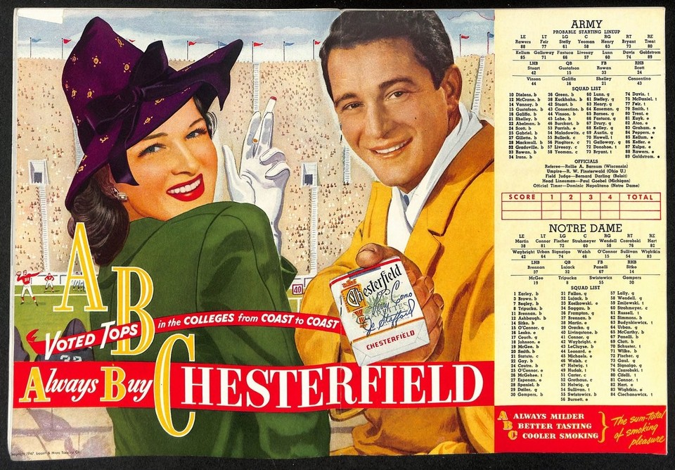 1947 Army vs Notre Dame Vintage College Football Game Program 194592 | eBay