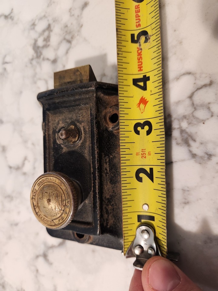Vintage Iron Door Lock Penn Hardware Company Reading PA Mortise Lock | eBay