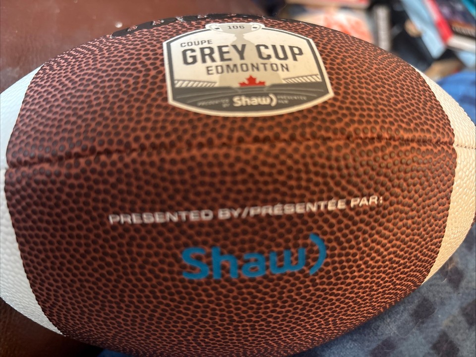 Wilson CFL Mini Football Ball 106 Grey cup 2018 Calgary 27 Ottawa 16 ...