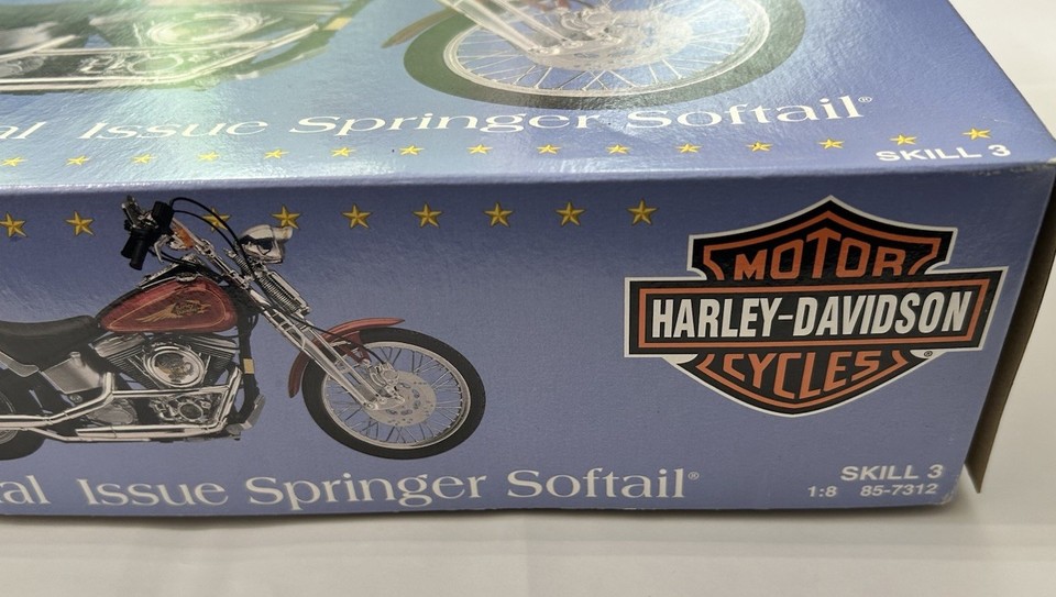 Revell Harley Davidson Special Issue Springer Softail 1/8 Plastic Model ...