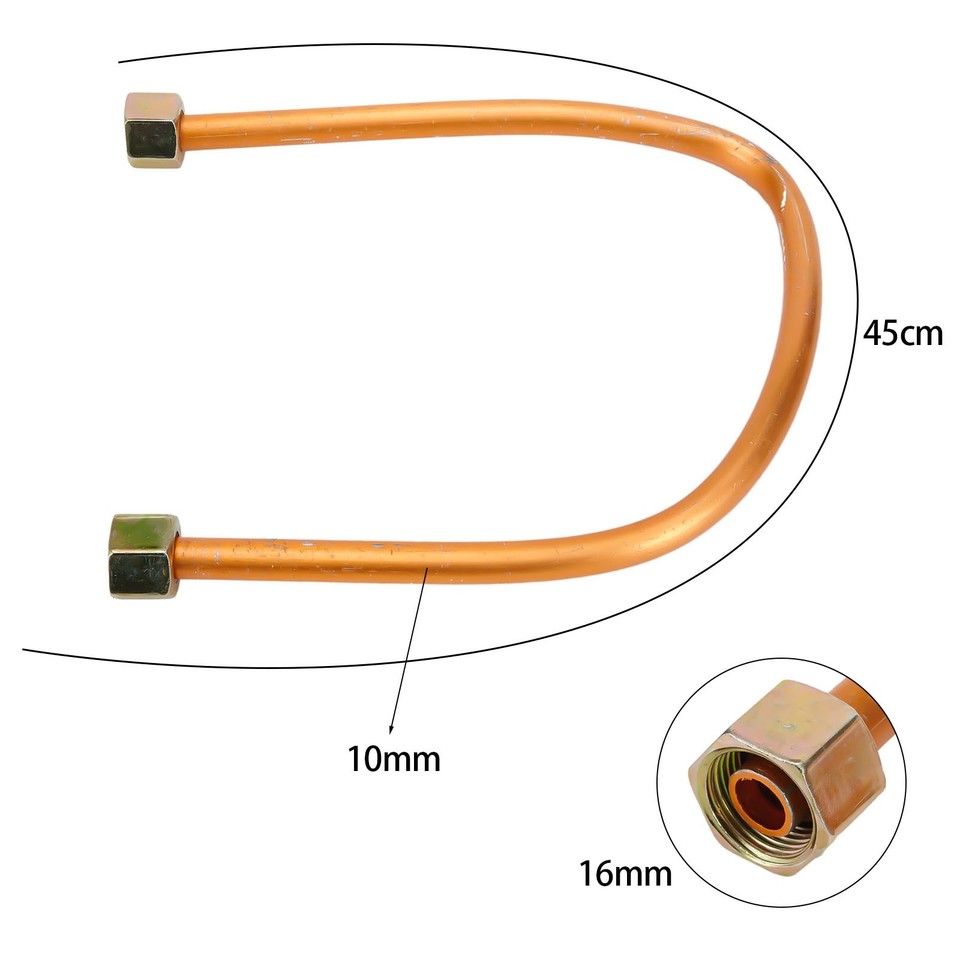 Air Compressor Tube Exhaust Copper Tone Direct Coupled G3/8 ...