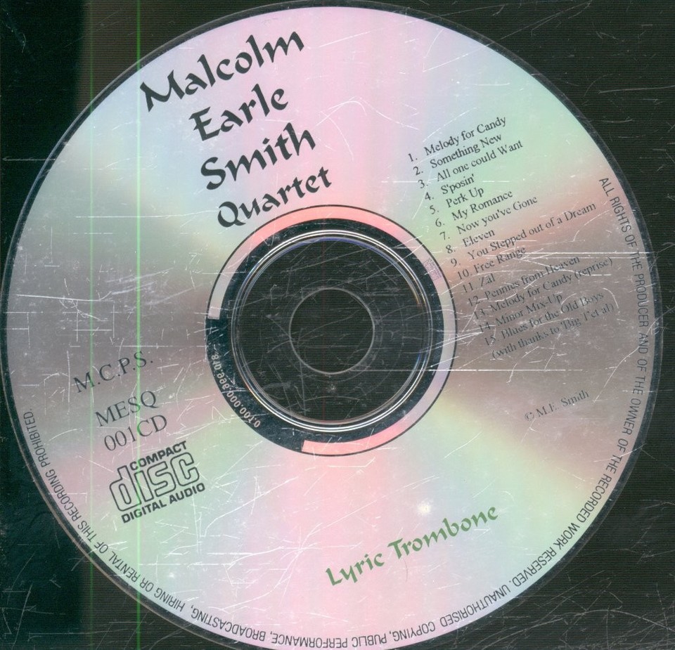 Malcolm Earle Smith Quartet Lyric Trombone CD CD Mesq MESQ001CD | eBay