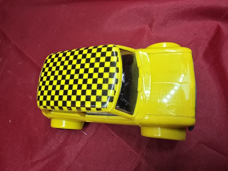 Scalextric Mini Cooper Yellow White Chequered Roof # 1:32 **FREE UK P&P ...
