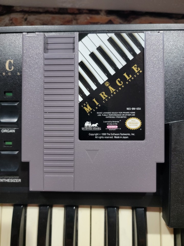 Nintendo Nes MIRACLE PIANO TEACHING SYSTEM Tested In Box Read ...