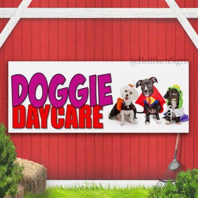 DOGGIE DAYCARE Banner Sign | eBay