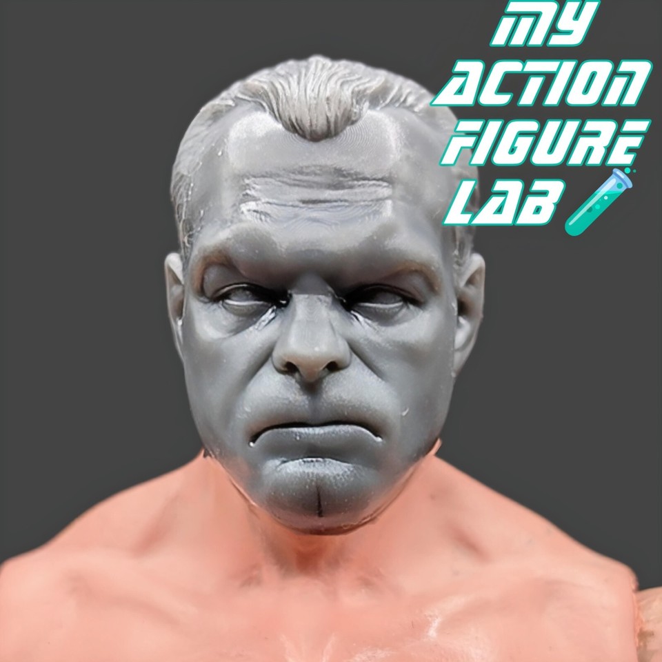 Chris Benoit 3D Printed Custom Head Sculpt WWE Elite WCW Unpainted | eBay