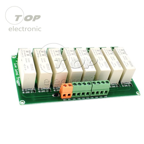 8 Channel SSR Solid State Relay low Trigger 5A 0-2V DC-DC Arduino Uno ...