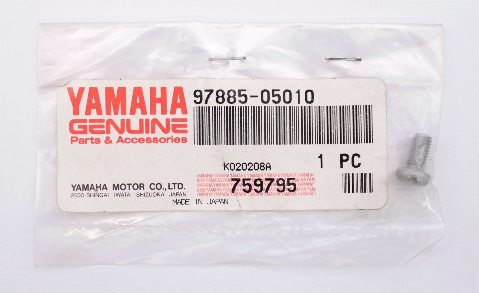 Yamaha Pan Head Screw Part Number - 97885-05010-00 | eBay