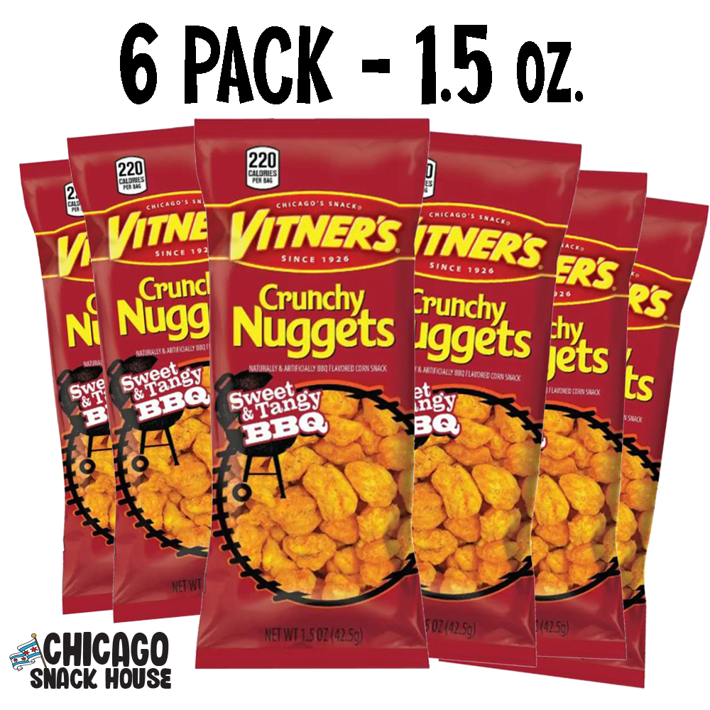 Vitner's Crunchy Nuggets BBQ 6 pack 1.5 oz. - Chicago Snack House | eBay