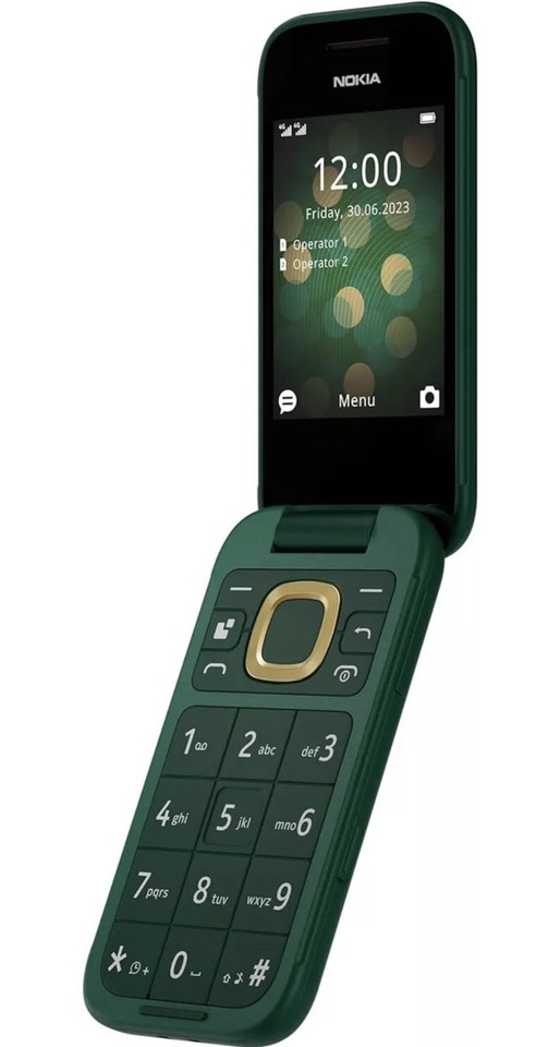 Genuine Nokia 2660 Flip 4G Green Unlocked Dual Sim 4G Version Big ...