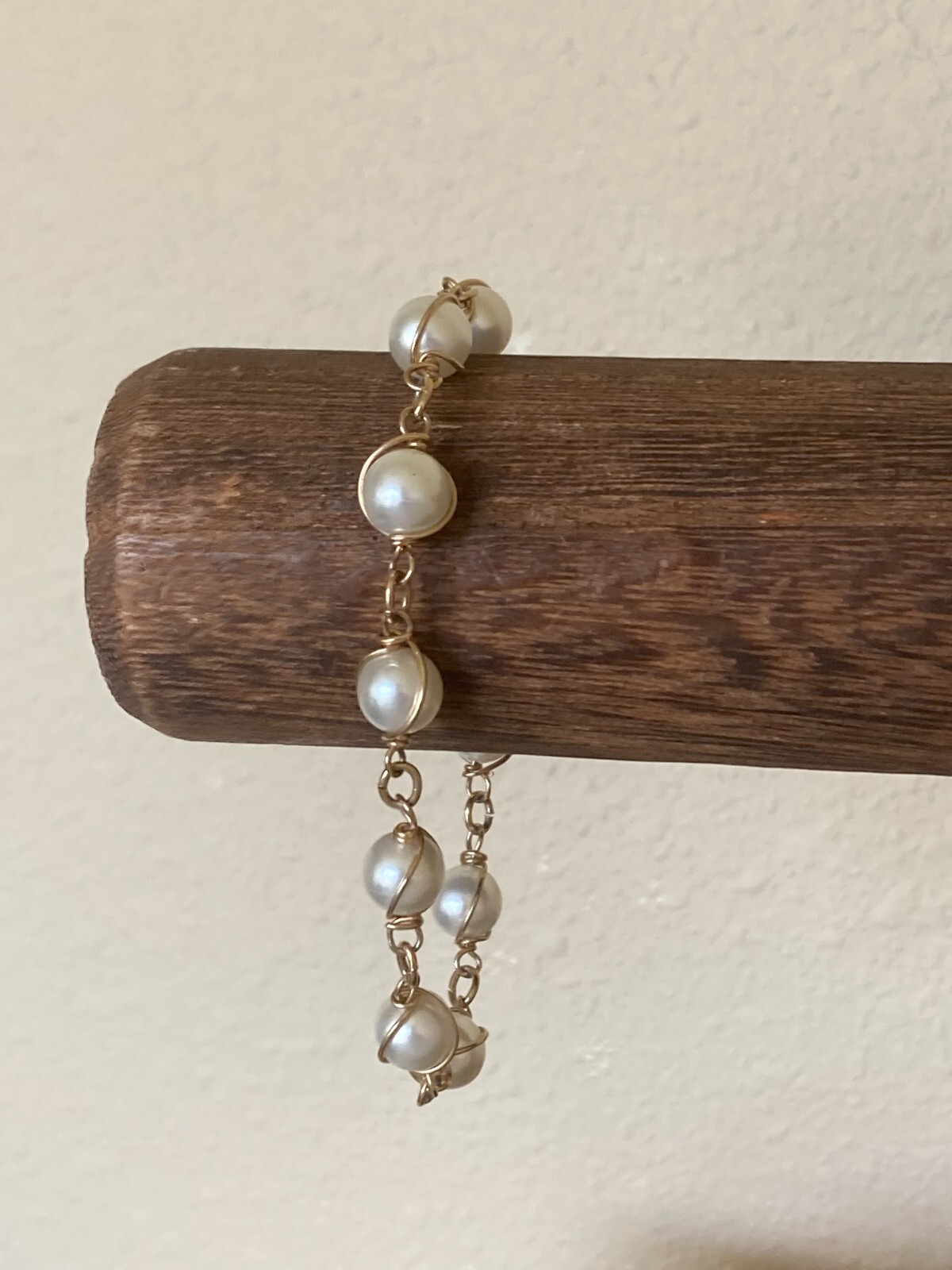 Vintage Sarah Coventry Signed Wire Wrapped Faux Pearl Gold Tone ...