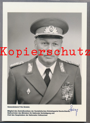 AK33 Ansichtskarte Postkarte NVA LaSK Generaloberst Fritz Streletz 14 ...