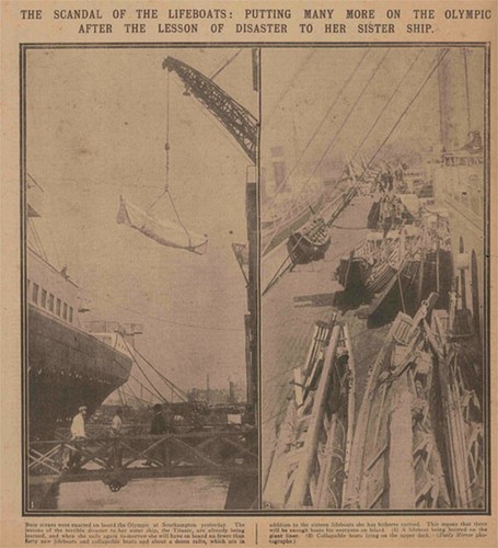 Rare original TITANIC ship April 1912 newspaper LIFEBOAT scandal. | eBay