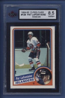1984-85 OPC #129 PAT LaFONTAINE (rc) KSA 8.5 NMM+ New York Islanders ...