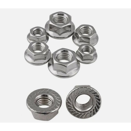 250PCS M6*0.75 304 SSHexFlange nutHexFlangeNuts Non-slip Nuts Nuts | eBay