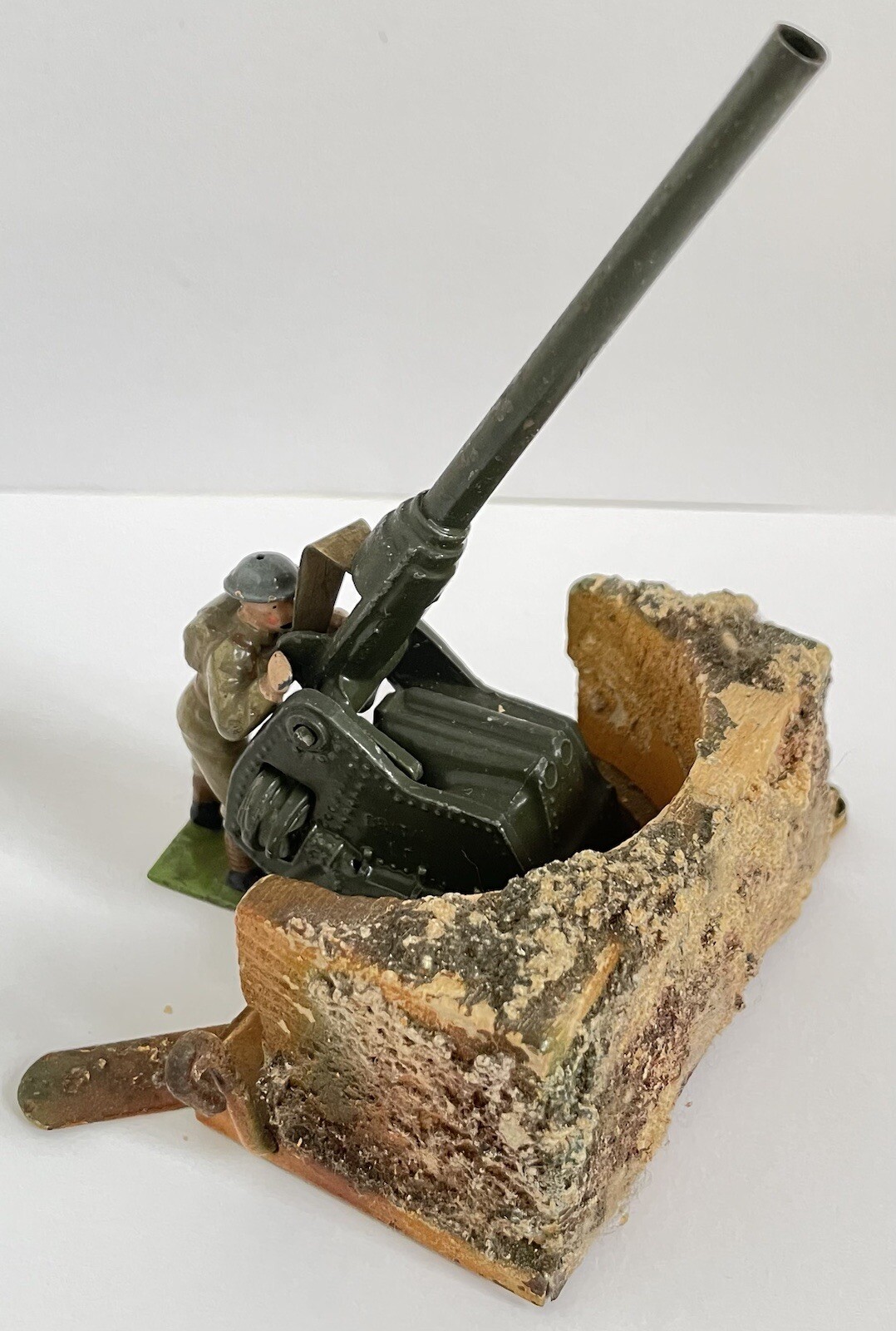 Rare Antique Kibri Gun Emplacement & Britains Anti Aircraft Gun & Toy ...
