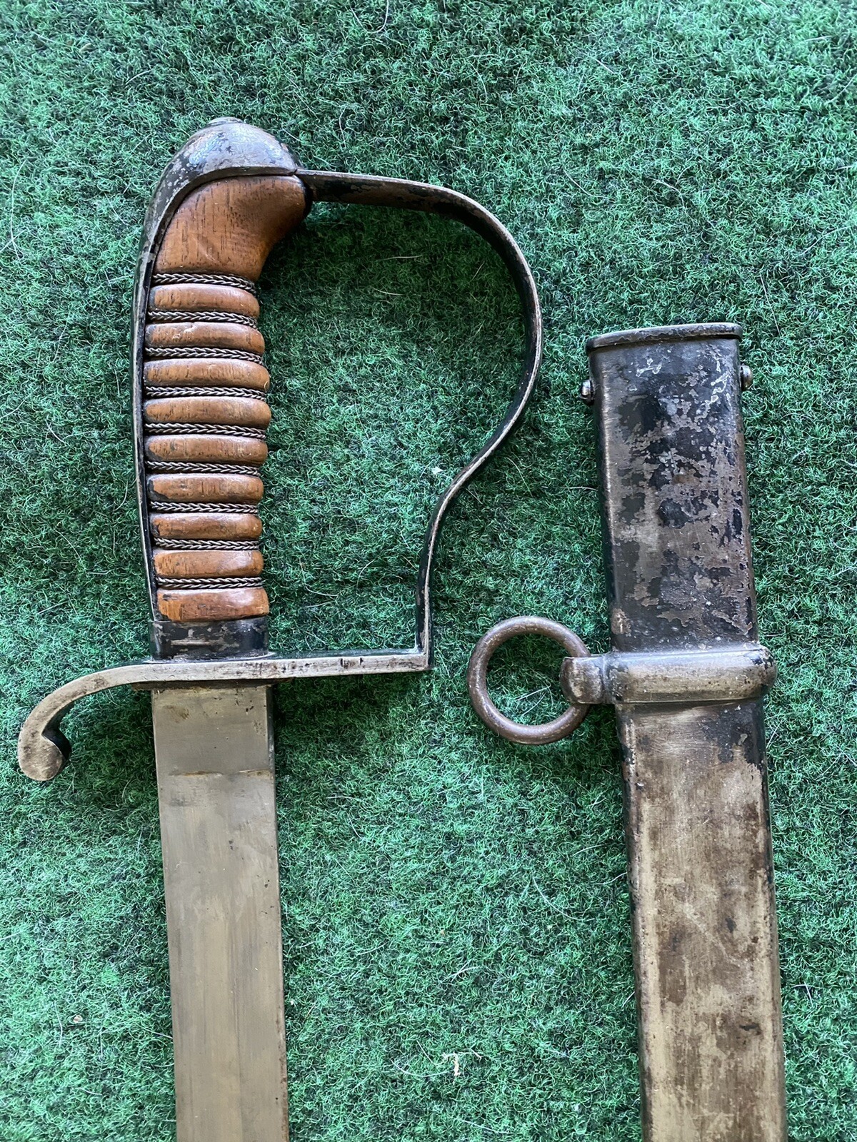 WWI GERMAN ARTILLERY SABER SWORD W/ SCABBARD Dated 1917 | eBay