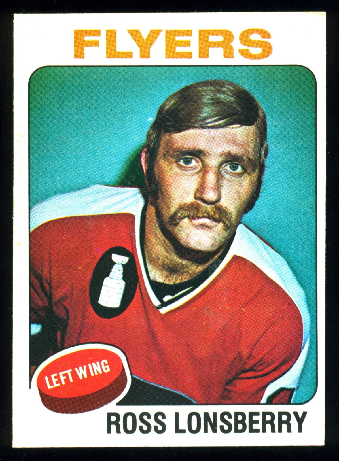 1975-76 OPC O PEE CHEE #110 ROSS LONSBERRY NM PHILADELPHIA FLYERS ...