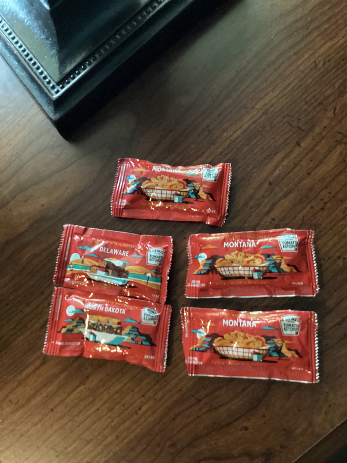saucemerica packet brand new Heinz Ketchup Lot Montana Delaware North ...