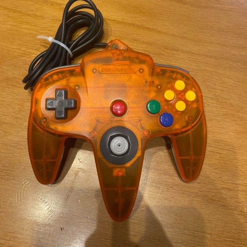 Nintendo 64 CONTROLLER Color Clear Orange & Clear Black | eBay