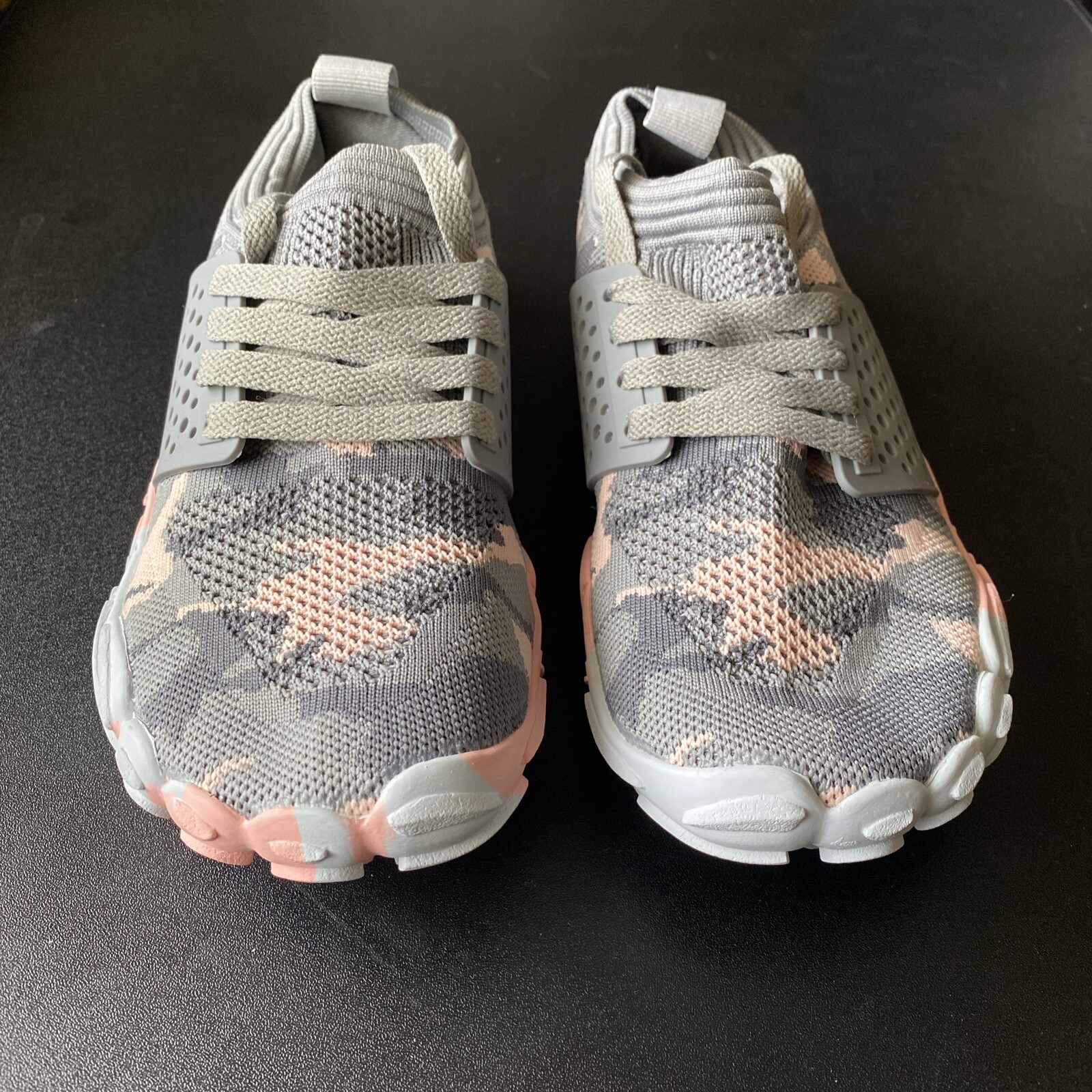 Woman's Barefoot Shoes Joomra size 6 Gray/Pink Lace Up Sports Shoes | eBay