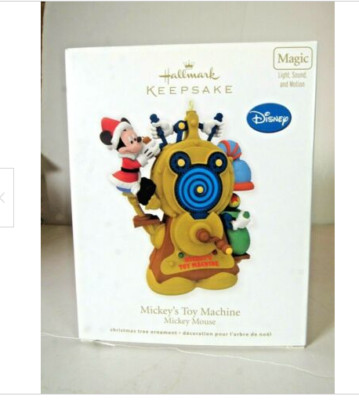 2012 HALLMARK - MICKEY'S TOY MACHINE- DISNEY MICKEY MOUSE - MINT IN BOX ...