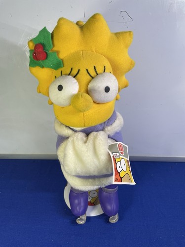 2003 Applause Lisa Simpson Holiday Plush Doll Tag Stand Christmas ...