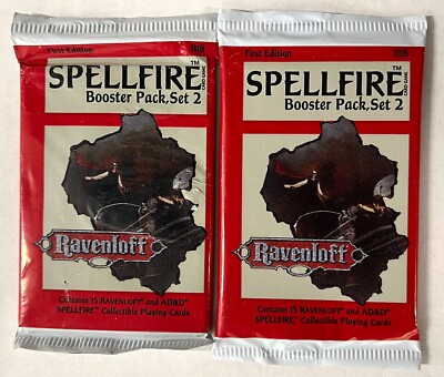 1st Edition Spellfire Master the Magic D&D 2 Booster Packs Set 2 | eBay