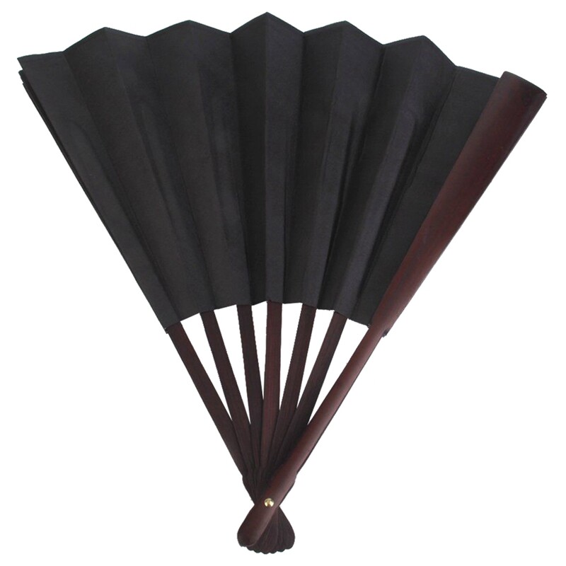 3X(Folding Blank Hand Fan Calligraphy Writing Dancing Fan for Men's ...